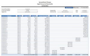 QuickBooks Excel Receivables Aging Report Generator