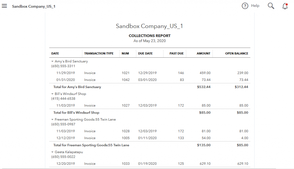 How to get QuickBooks aging report by customer - PayorCRM