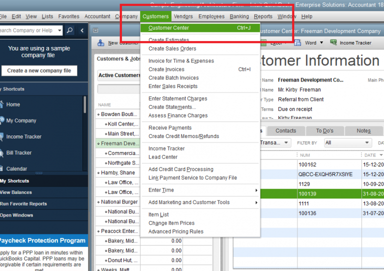 How to send invoice reminder email in QuickBooks Desktop
