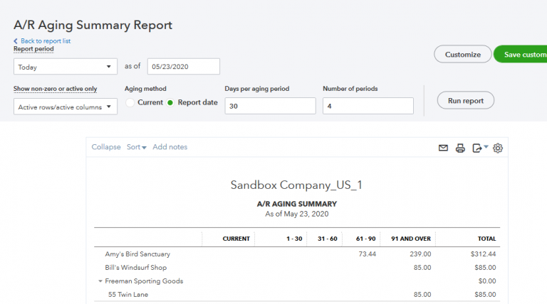 How to get QuickBooks aging report by customer - PayorCRM